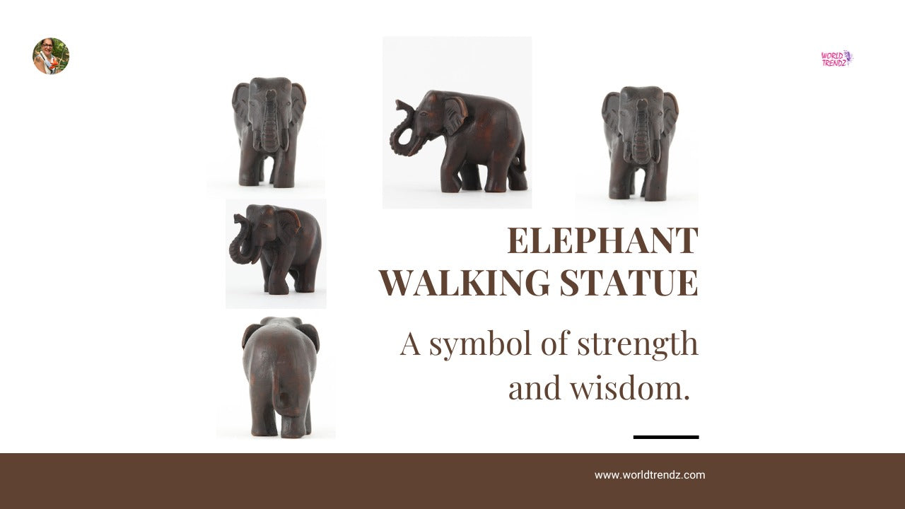 Majestic Grace: The Elephant Walking Statue – WorldTrendz